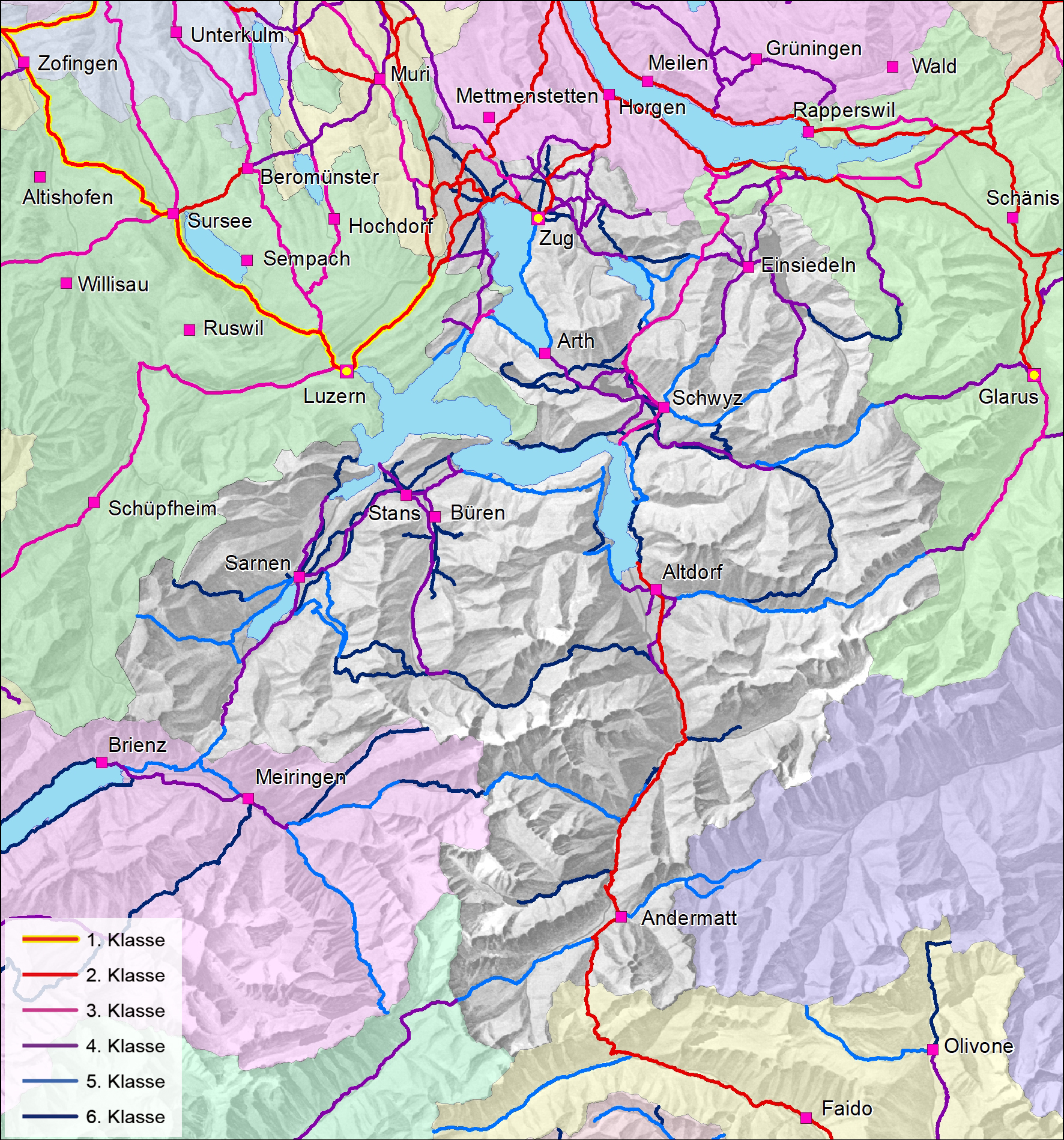 Kanton Waldstätten | Helvetische Strassenenquête